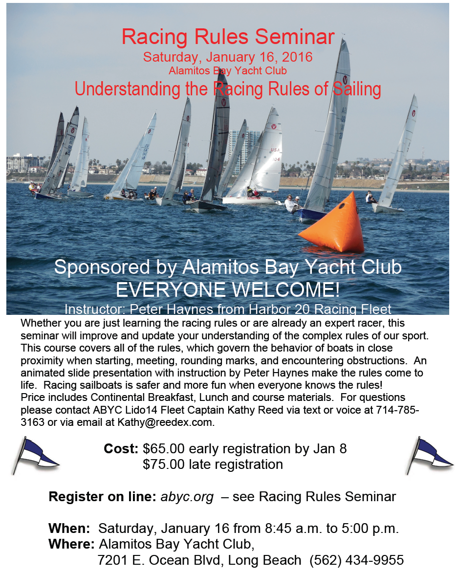 Racing Rules Seminar at ABYC – Register by Jan 8 for best price ...