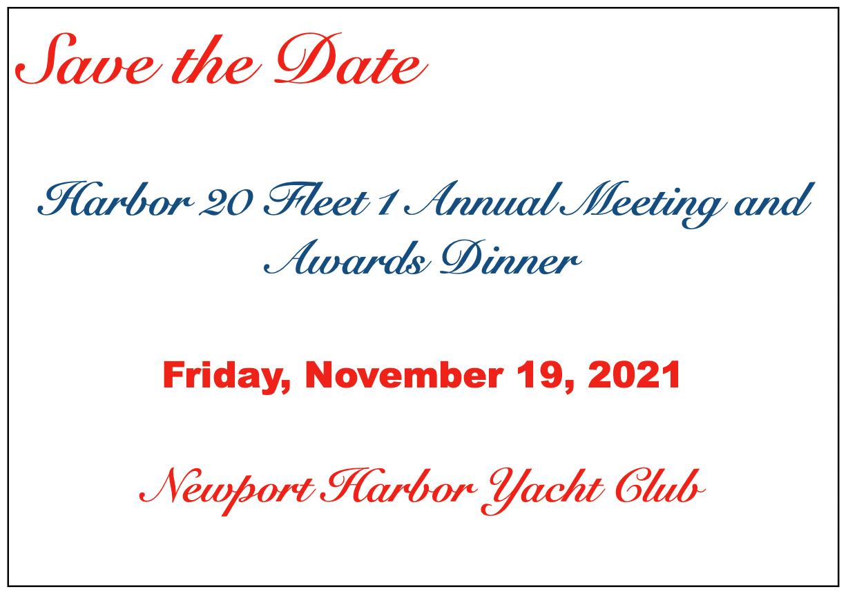 Fleet 1 Awards Dinner Save The Date Harbor 20 Class Association fleet-1-awards-dinner-save-the-date-harbor-20-class-association