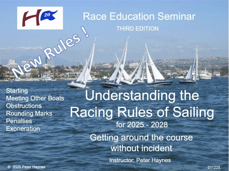 Understanding the Racing Rules of Sailing | Harbor 20 Class Association